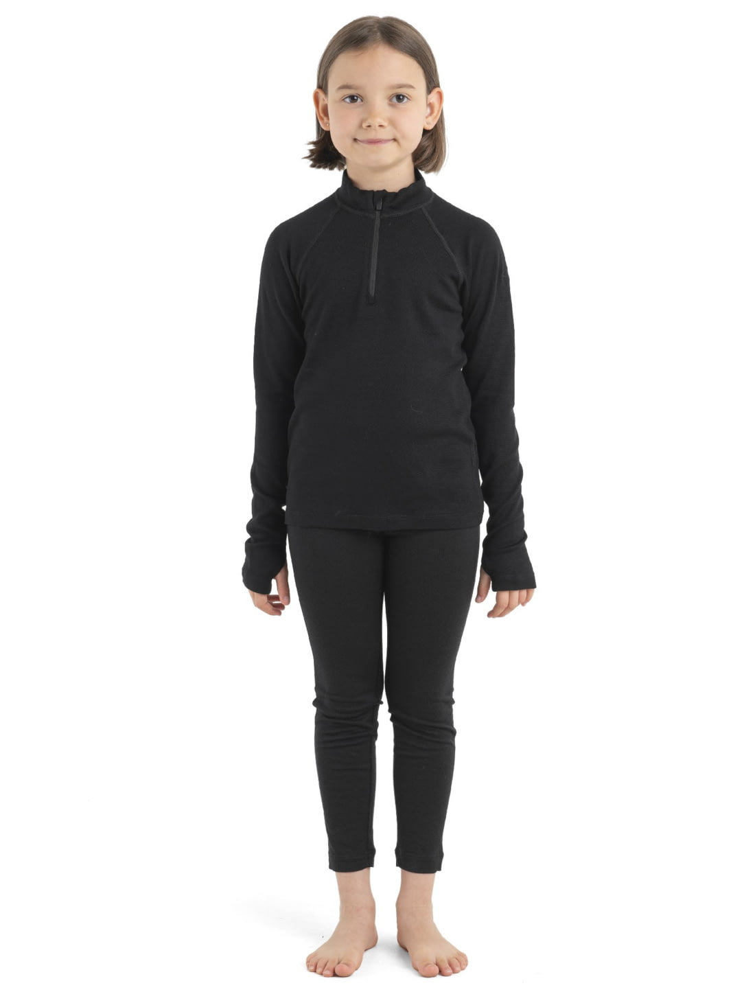 Icebreaker 260 Tech Long Sleeve Half Zip Thermal Top - Kids — CampSaver