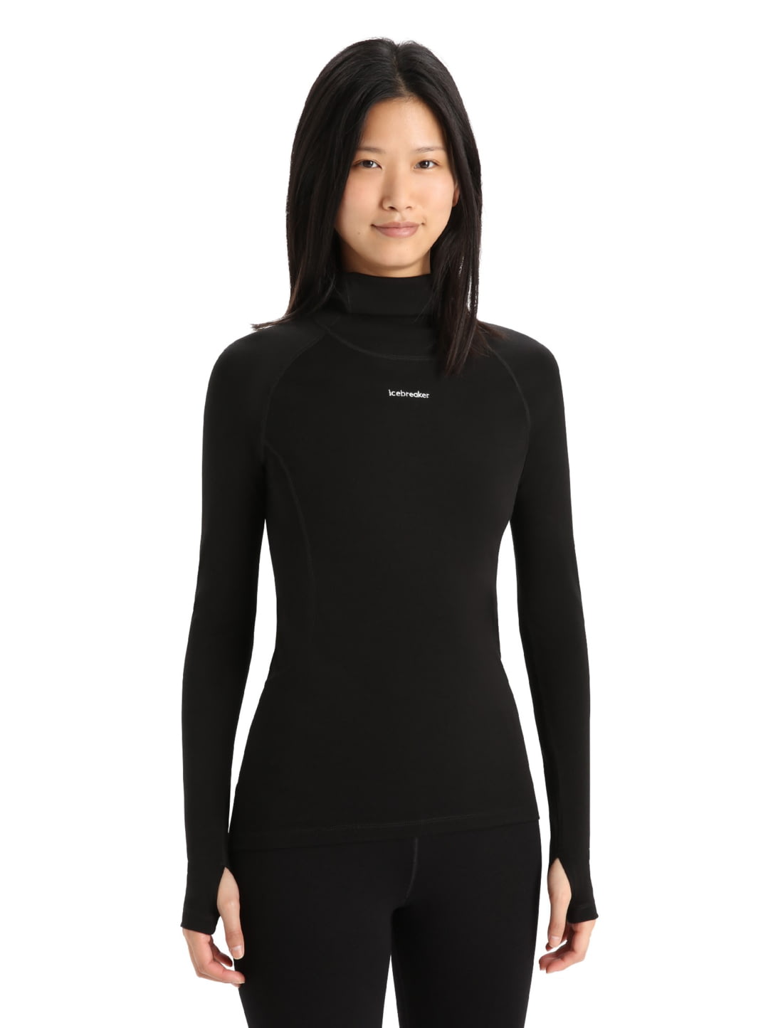 Icebreaker 300 MerinoFine Long Sleeve Roll Neck Thermal Top - Women's ...