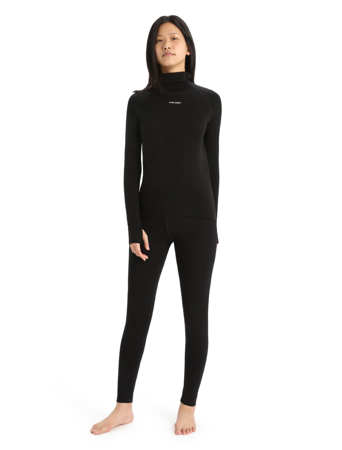 Icebreaker 300 MerinoFine Long Sleeve Roll Neck Thermal Top - Women's ...