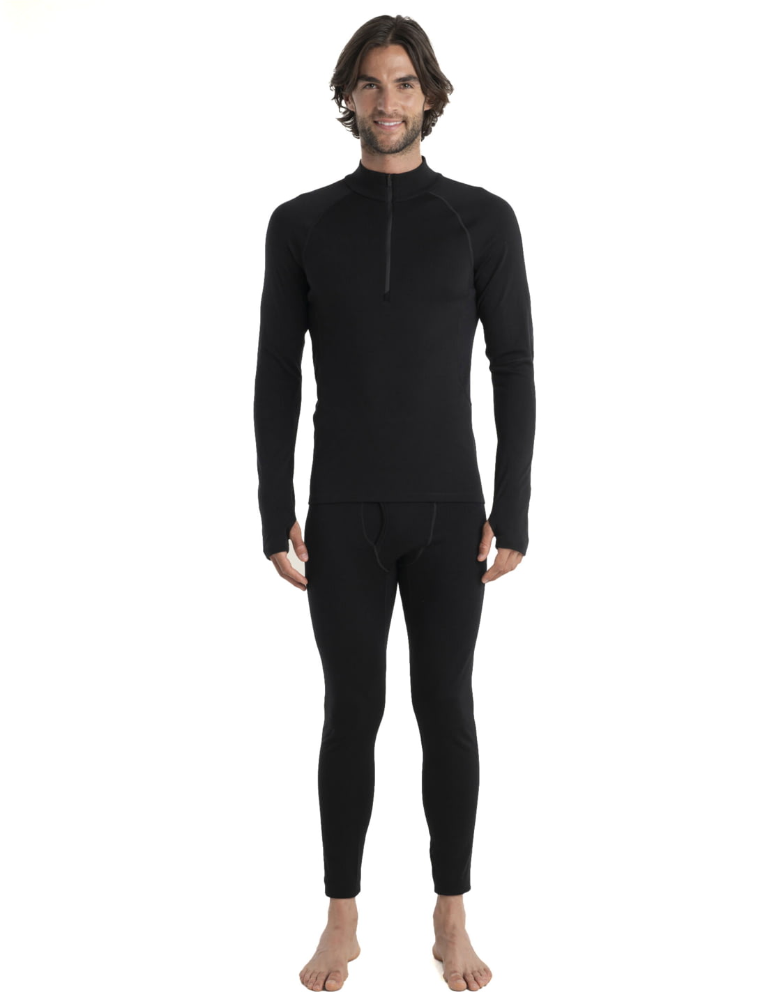Icebreaker 300 MerinoFine Polar LS Half Zip Baselayer Top - Men's ...