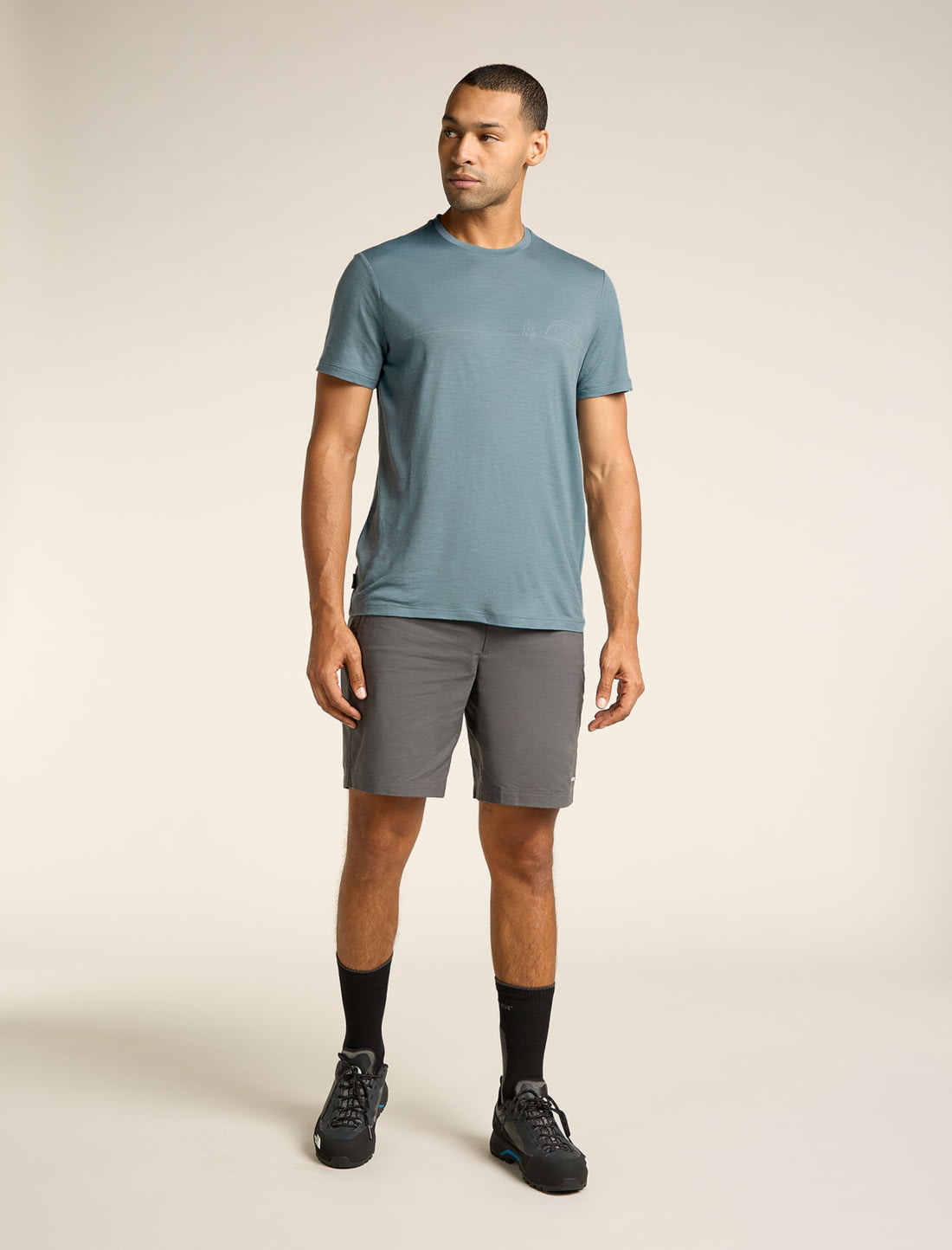 Icebreaker Merino 150 Tech Lite SS T-Shirt Single Line Camp - Men's ...