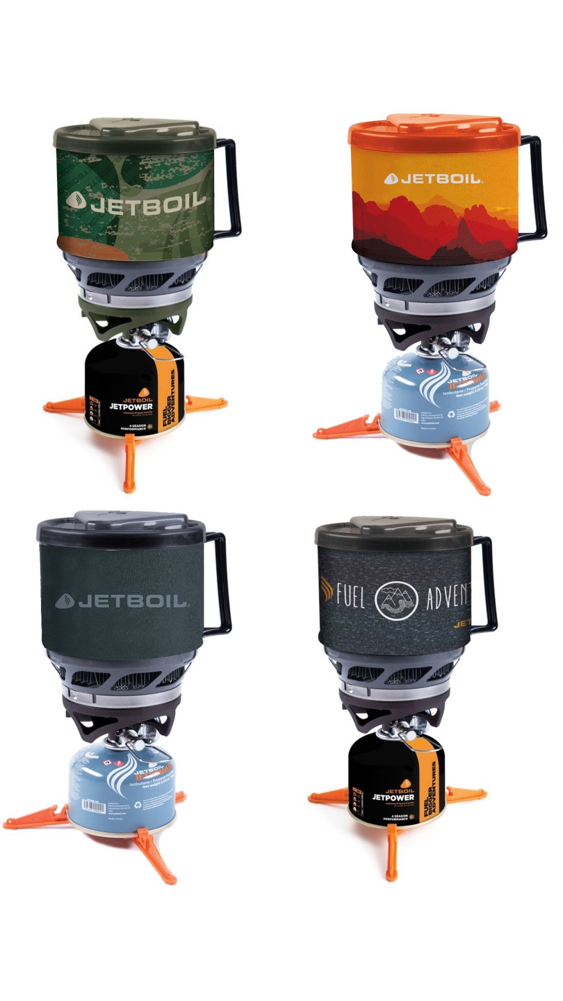 Jet Boil MiniMo 6000 BTU/h / 1.75 kW Personal Backpacking Stove Cooking ...