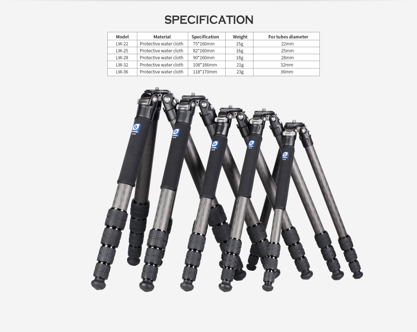 Leofoto Tripod Leg Wrap LW-40 - 1 Piece — CampSaver