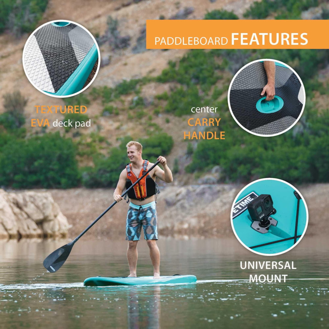 Lifetime Products Horizon 100 Stand-Up Paddleboard w/Paddle 90715 , 41% ...