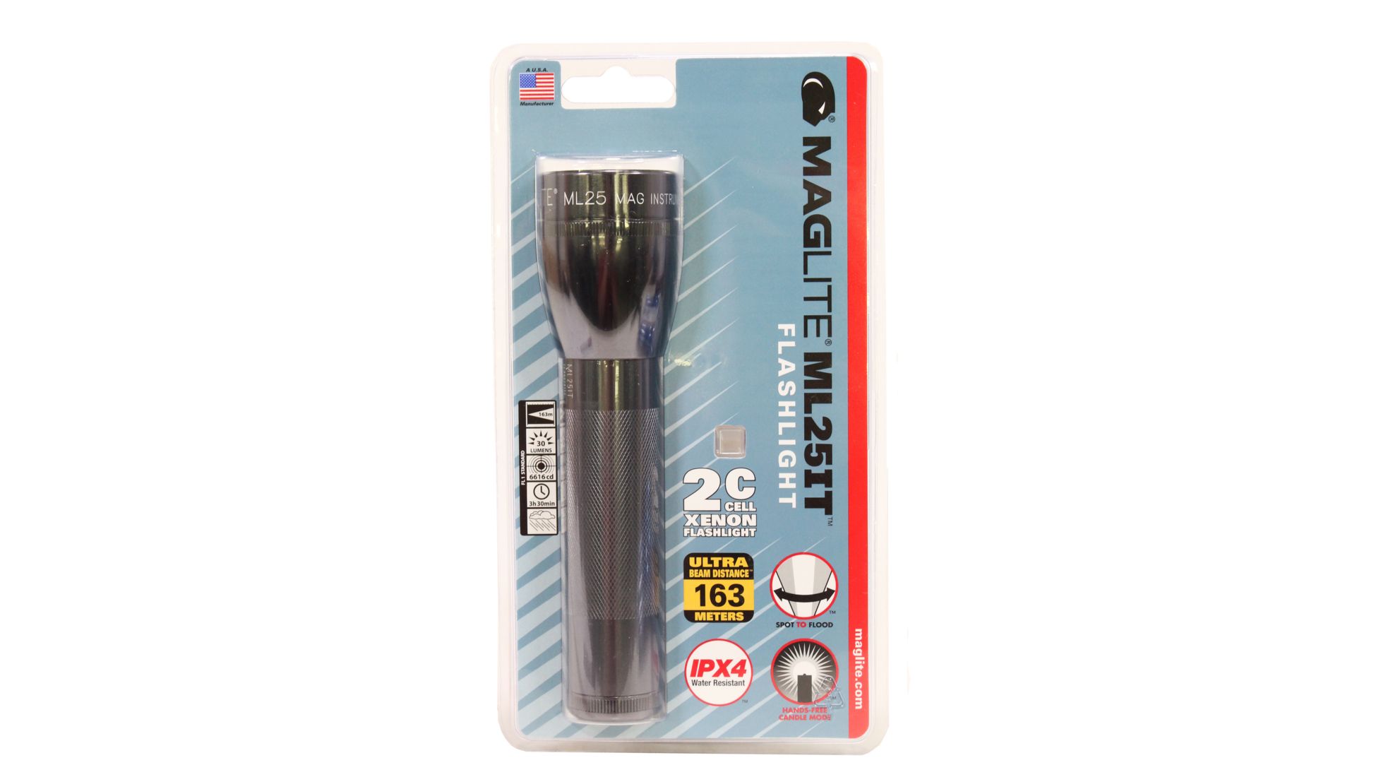 Maglite 2C Cell,Gray,Whs ML25IT-2096 — CampSaver