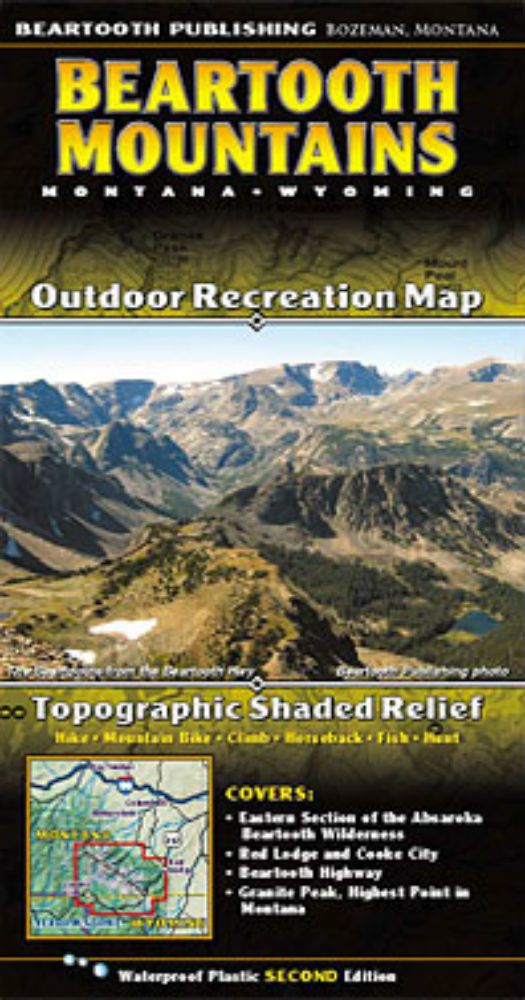 Media Beartooth Mountains Trail Map — CampSaver