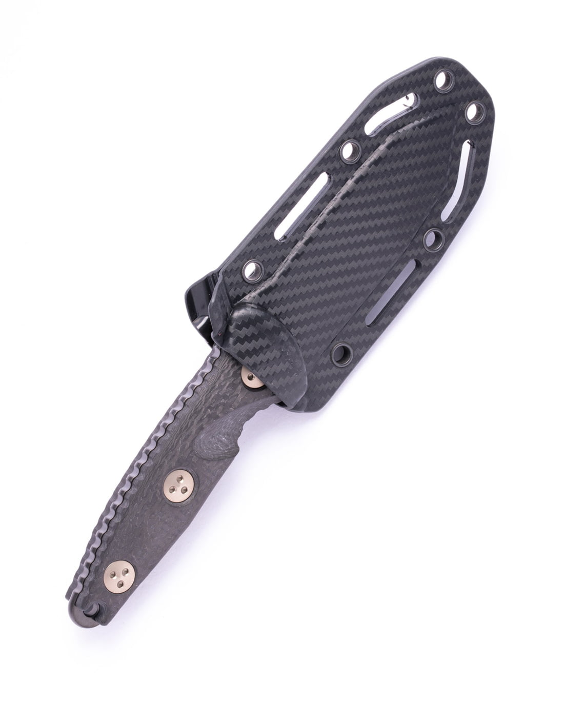 Microtech Socom Alpha Mini T/E Black DLC Carbon Fiber Signature Series ...