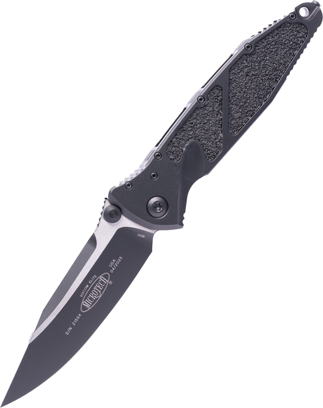 Microtech Socom Elite S/E-M Manual Drop Point Non-Serrated Tactical ...