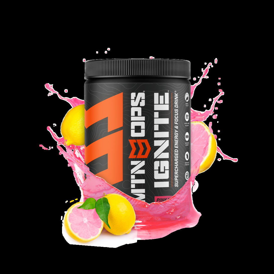 MTN OPS Ignite Supercharged Energy Drink, 45 Serving Tub — CampSaver