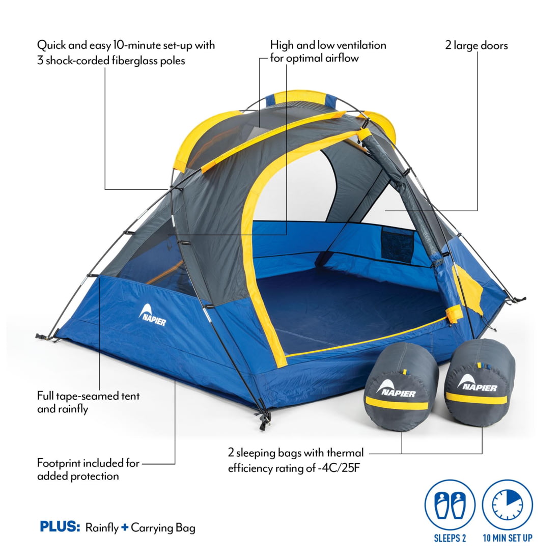 Napier Lite Pack Tent 91200 , 14% Off with Free S&H — CampSaver