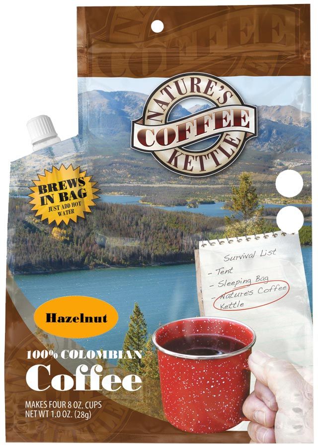 Natures Coffee Kettle Hazelnut Columbian Coffee - 4 Person — CampSaver