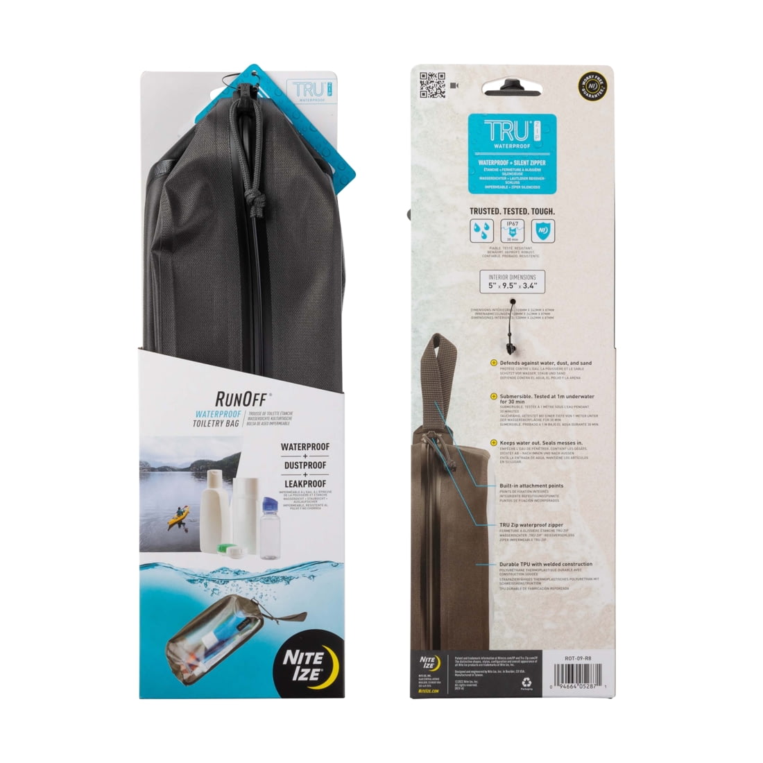 Nite Ize RunOff Waterproof Toiletry Bag ROT-09-R8 — CampSaver