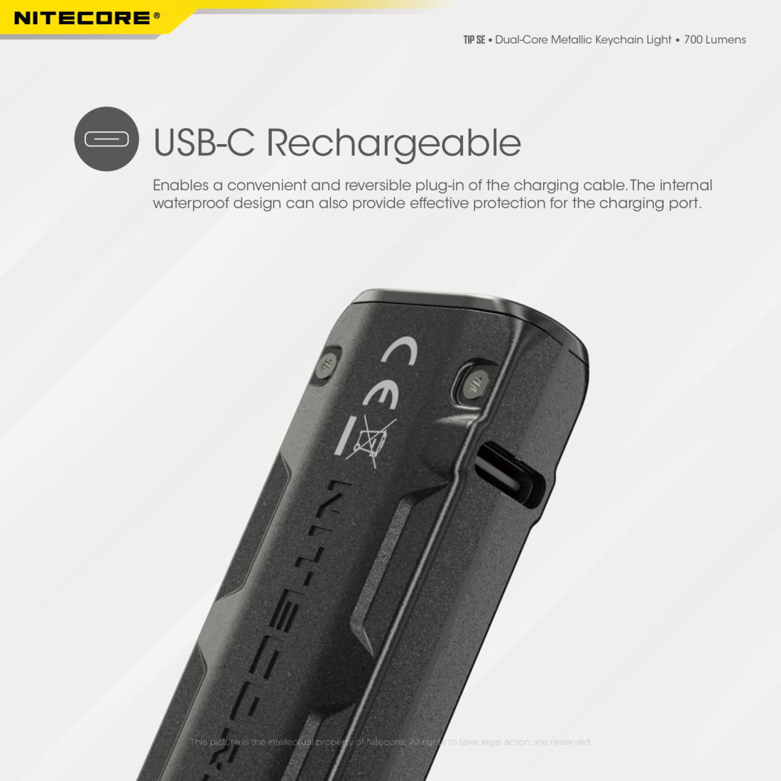 Nitecore TIP SE 700 Lumen Rechargeable Keychain EDC Flashlight — CampSaver