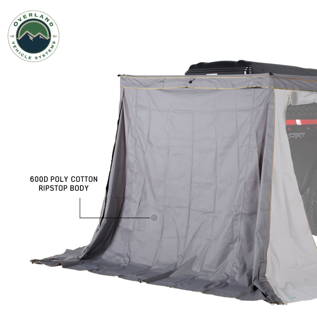 Overland Vehicle Systems Nomadic 270 LT Awning Wall 3/ 4 Passenger Side ...