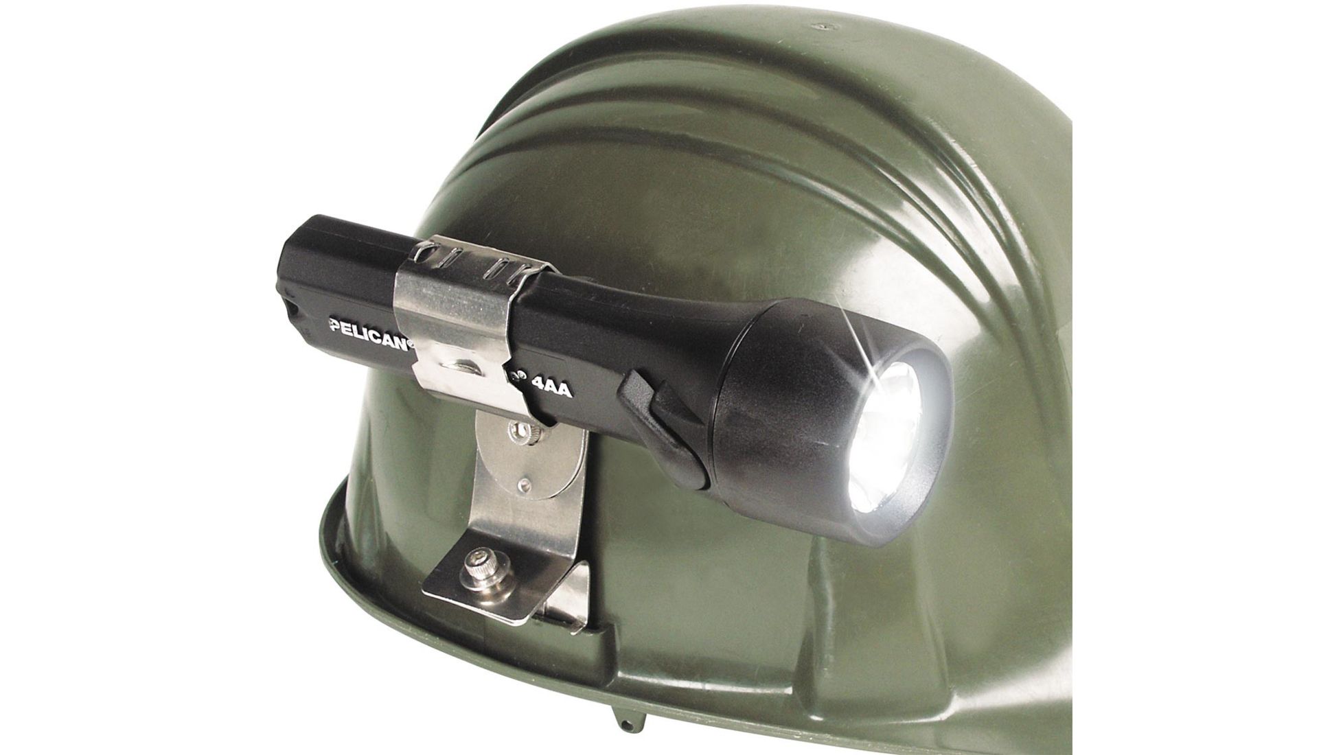 Pelican 750 Flashlight Fire Helmet Stainless Steel Clip for VarsaBrite ...
