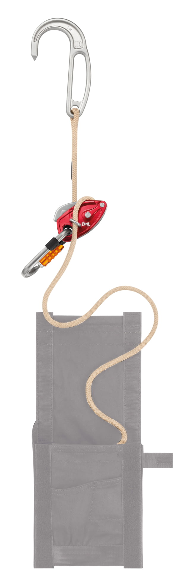 Petzl Exo Ap Hook Evac System, O Bag, D031AB00 — Size: One Size, Fabric ...