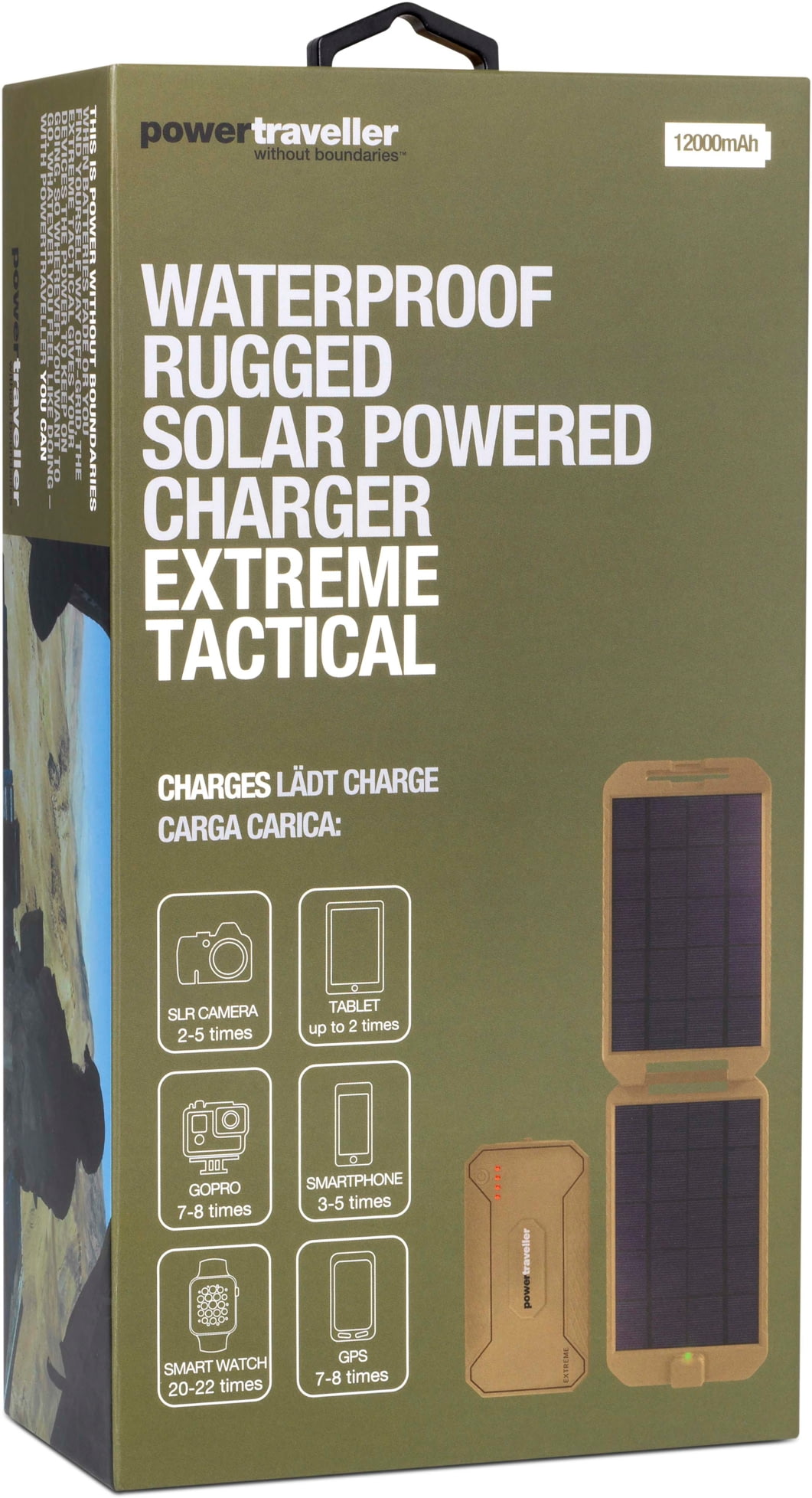 PowerTraveller Tactical Extreme 12,000Mah Solar Kit — CampSaver