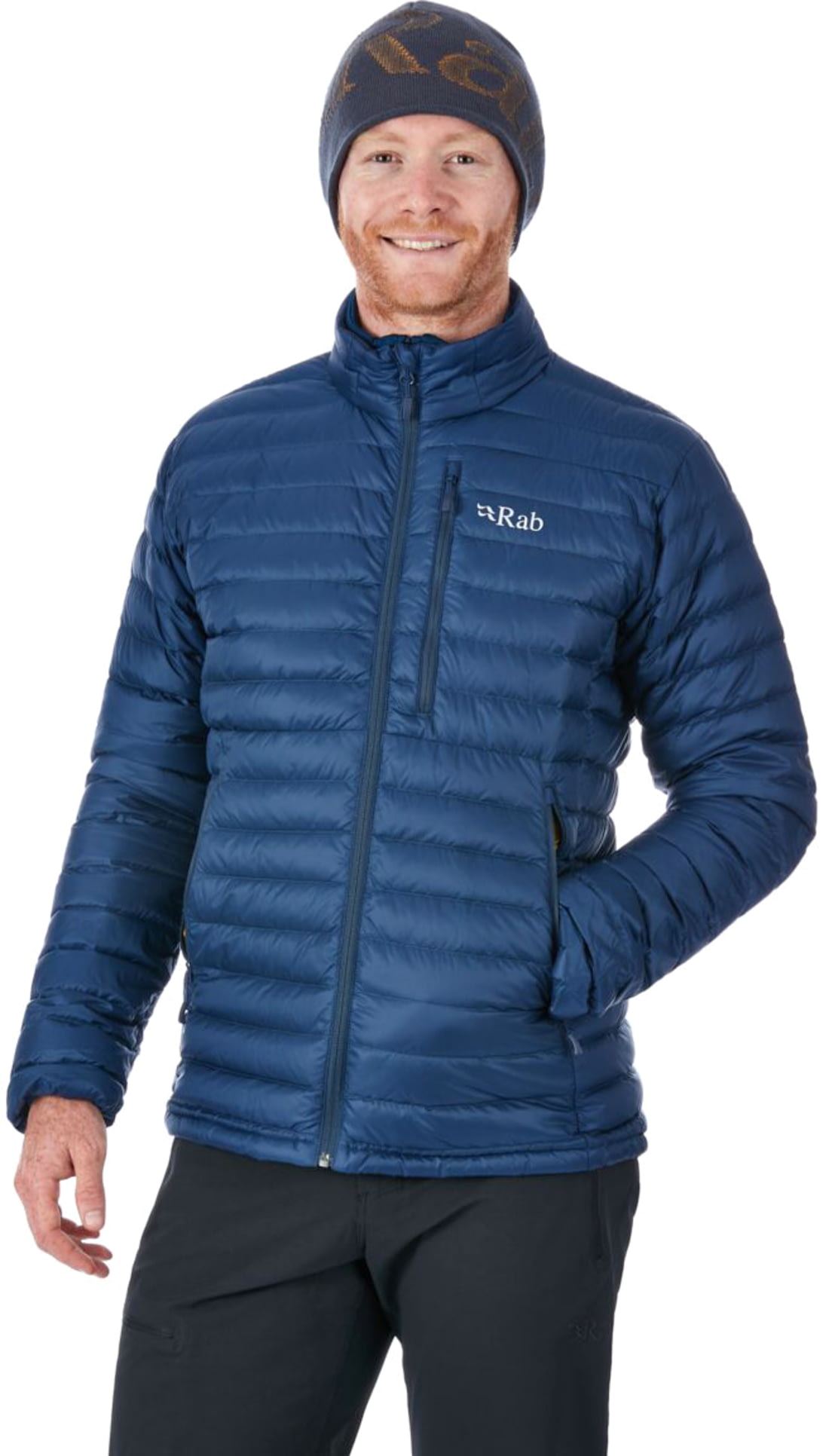 Rab Microlight Jacket, Deep ink/Footprint, 2XL, — Mens Clothing Size ...