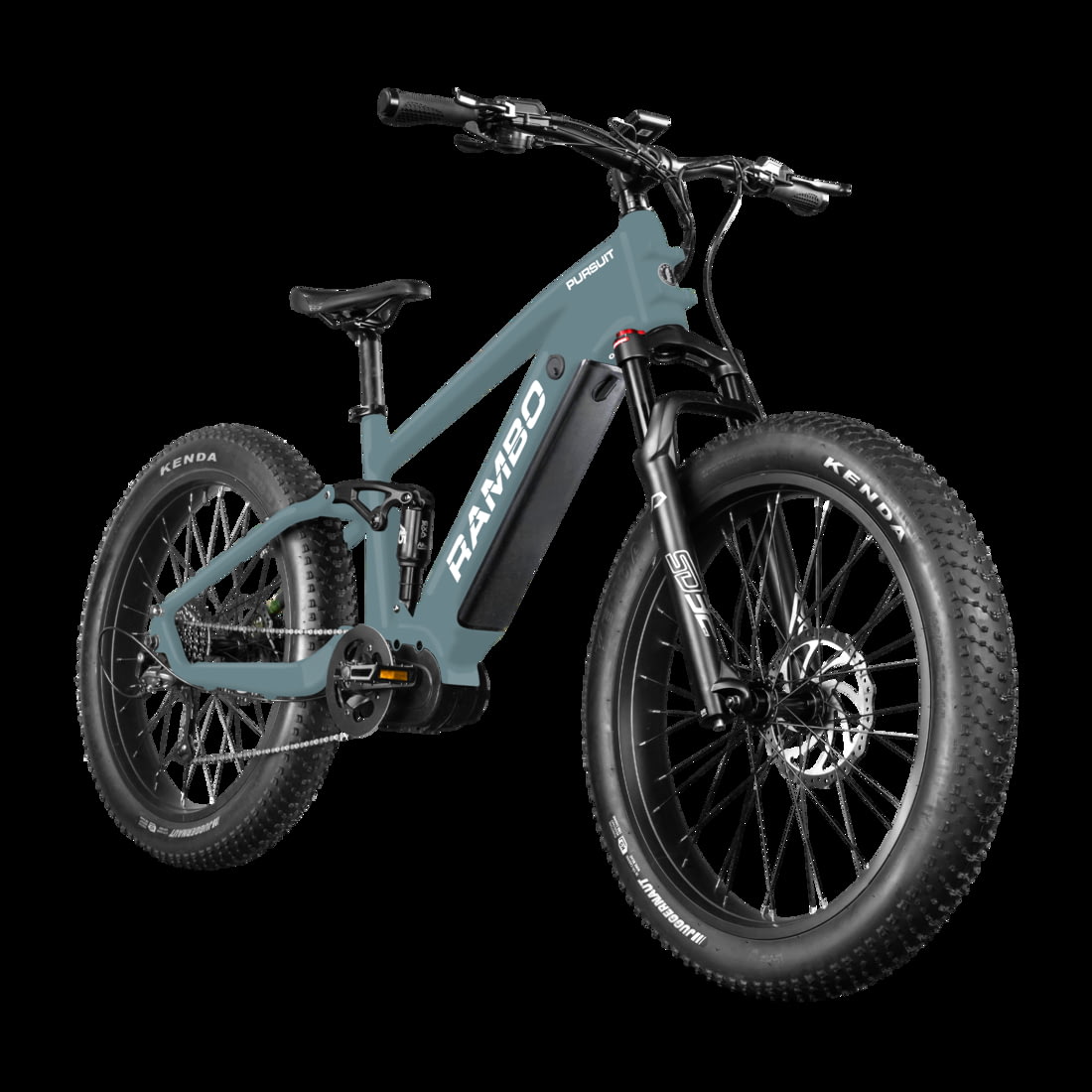 Rambo Bikes PURSUIT 2.0 750W Full Suspension Electric Bike — CampSaver