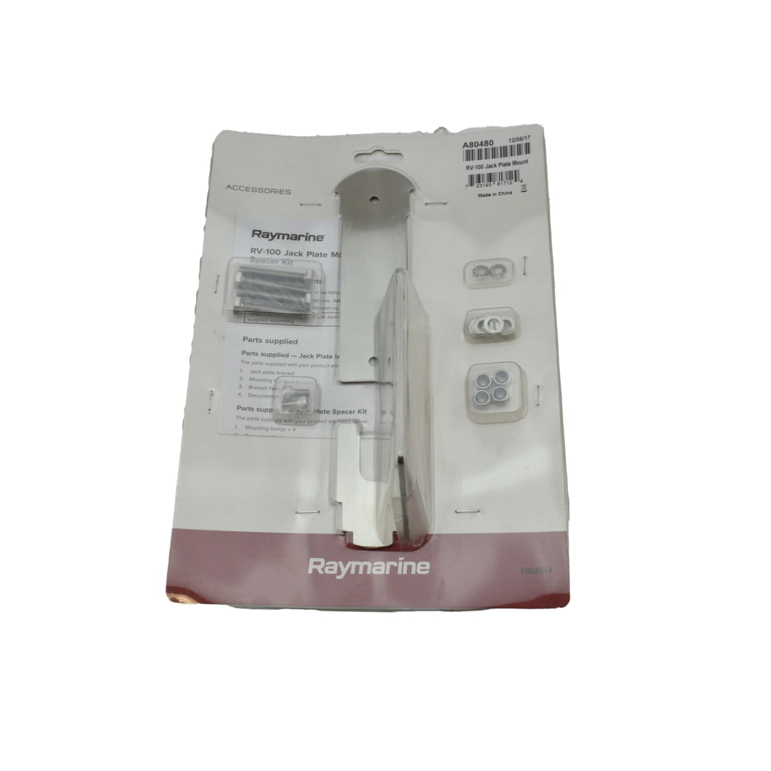 Raymarine Jack Plate Mount For RV-100 RealVision 3D Transom Mount ...