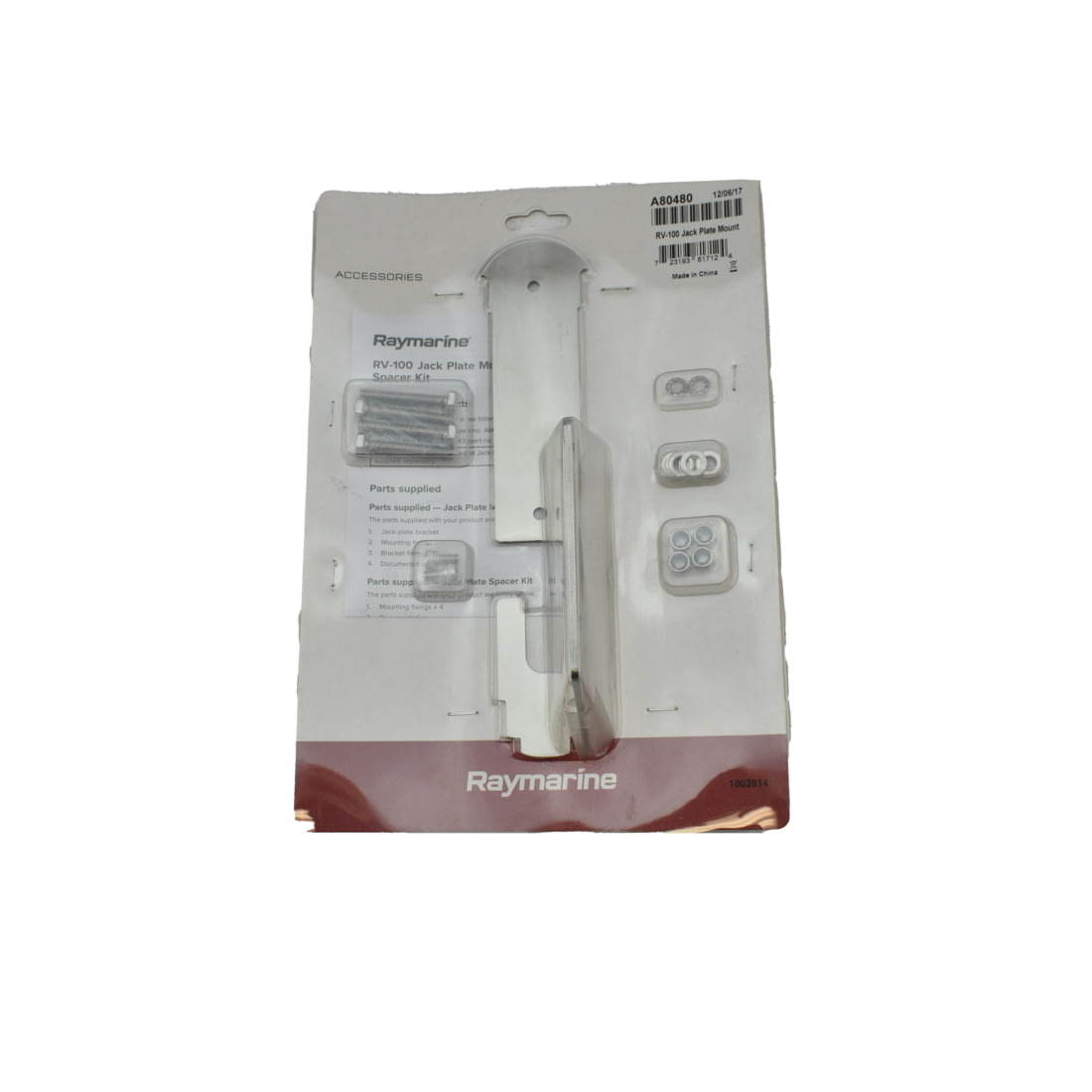 Raymarine Jack Plate Mount For RV-100 RealVision 3D Transom Mount ...