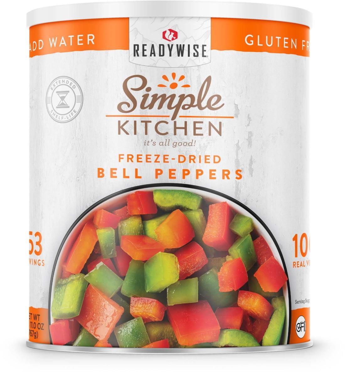 ReadyWise Simple Kitchen Dehydrated Red & Green Bell Peppers - 153 ...