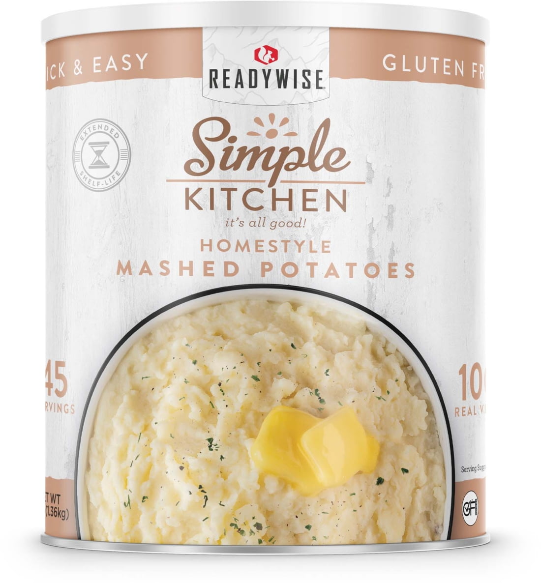 ReadyWise Simple Kitchen Mashed Potatoes - 45 Serving Can — CampSaver