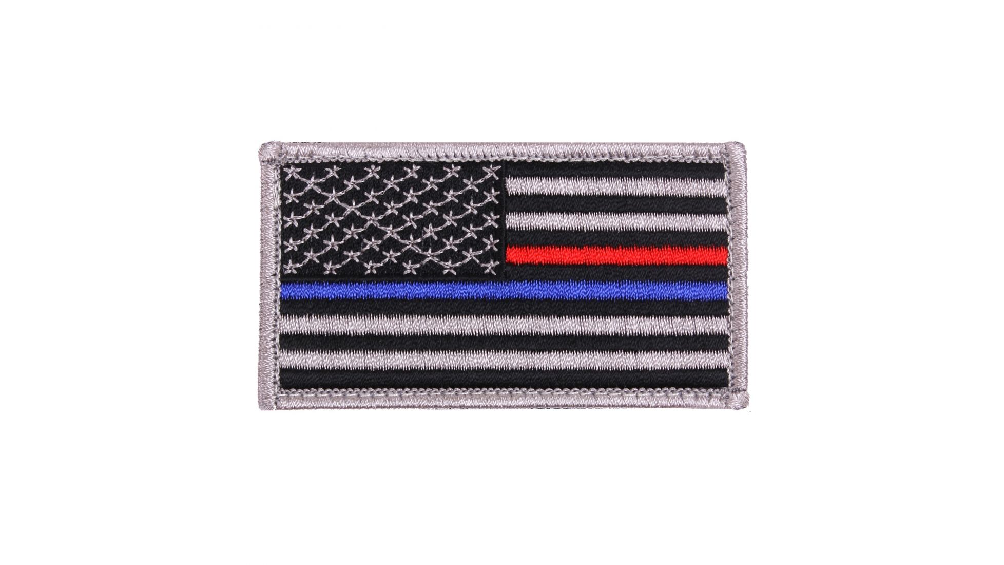 Rothco Thin Blue Line / Thin Red Line US Flag Patch - Hook Back 18899 , 30% Off — CampSaver