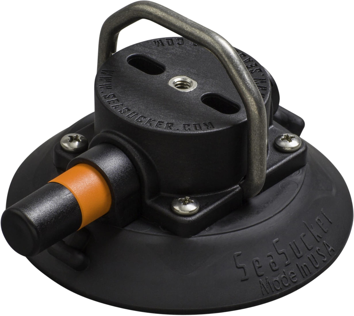 SeaSucker 4.5in SeaSucker Mount w/Pointed Stainless Steel D-Ring with ...