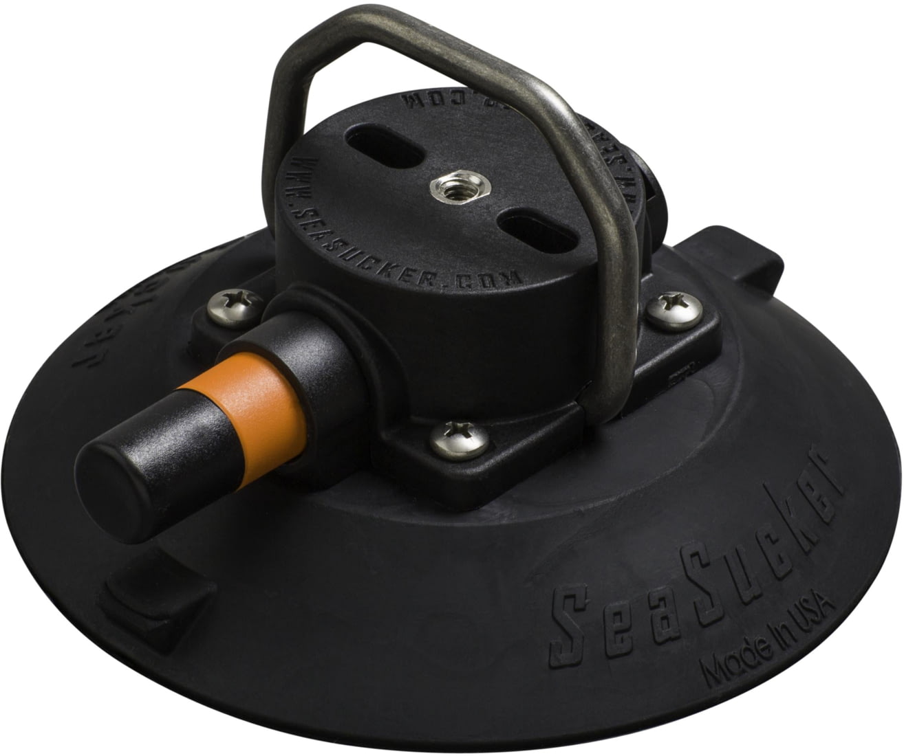 SeaSucker 6in SeaSucker Mount w/Flat-Top Stainless Steel D-Ring with ...