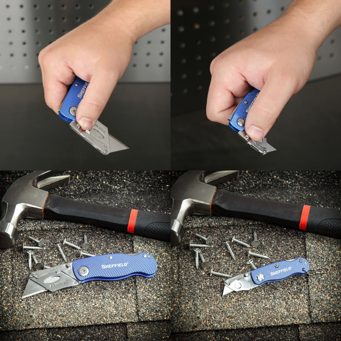 Sheffield Folding Lock Back Utility Knives - 2 Pack — CampSaver