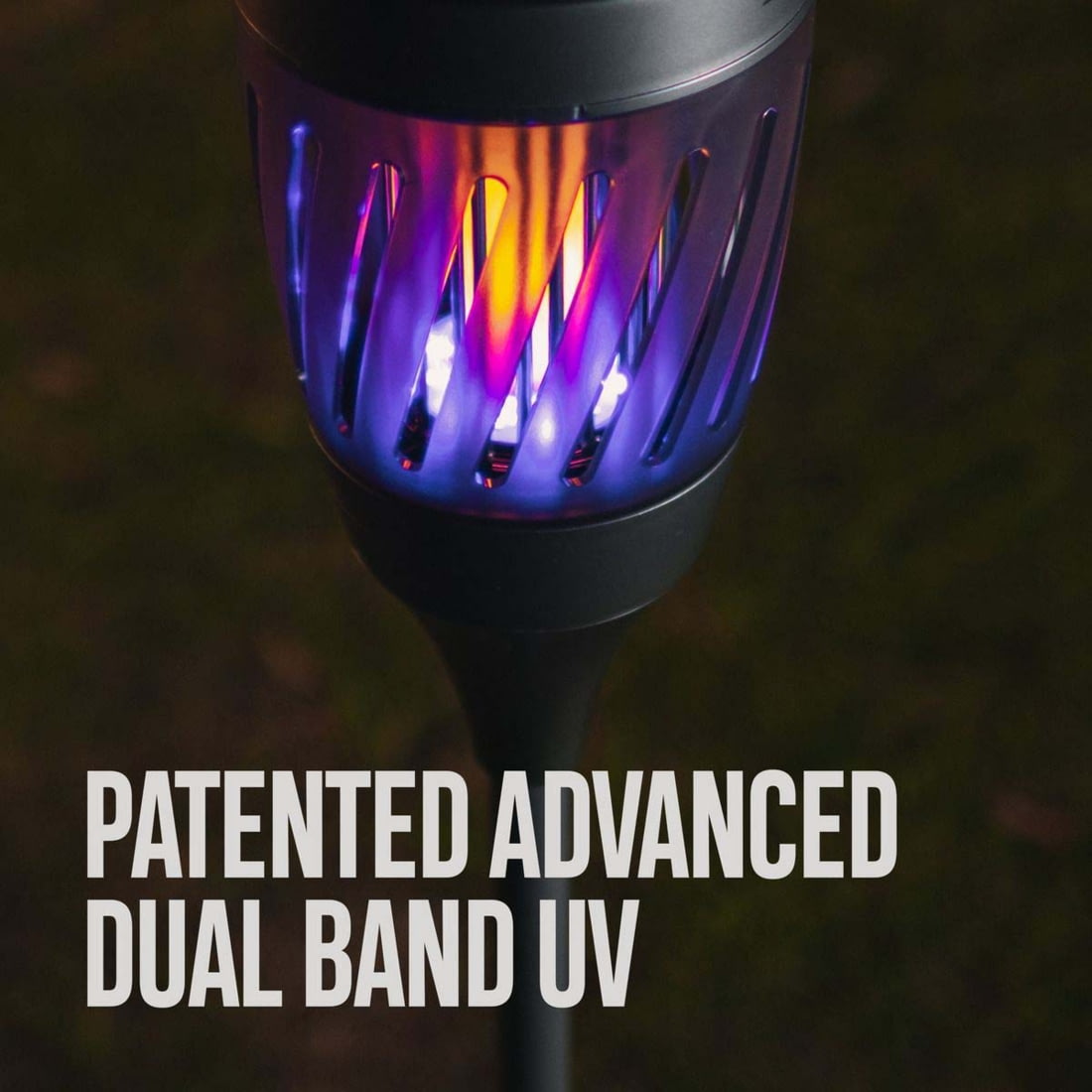 SKEETER HAWK Solar Torch Zapper w/ Flickering Flame — CampSaver