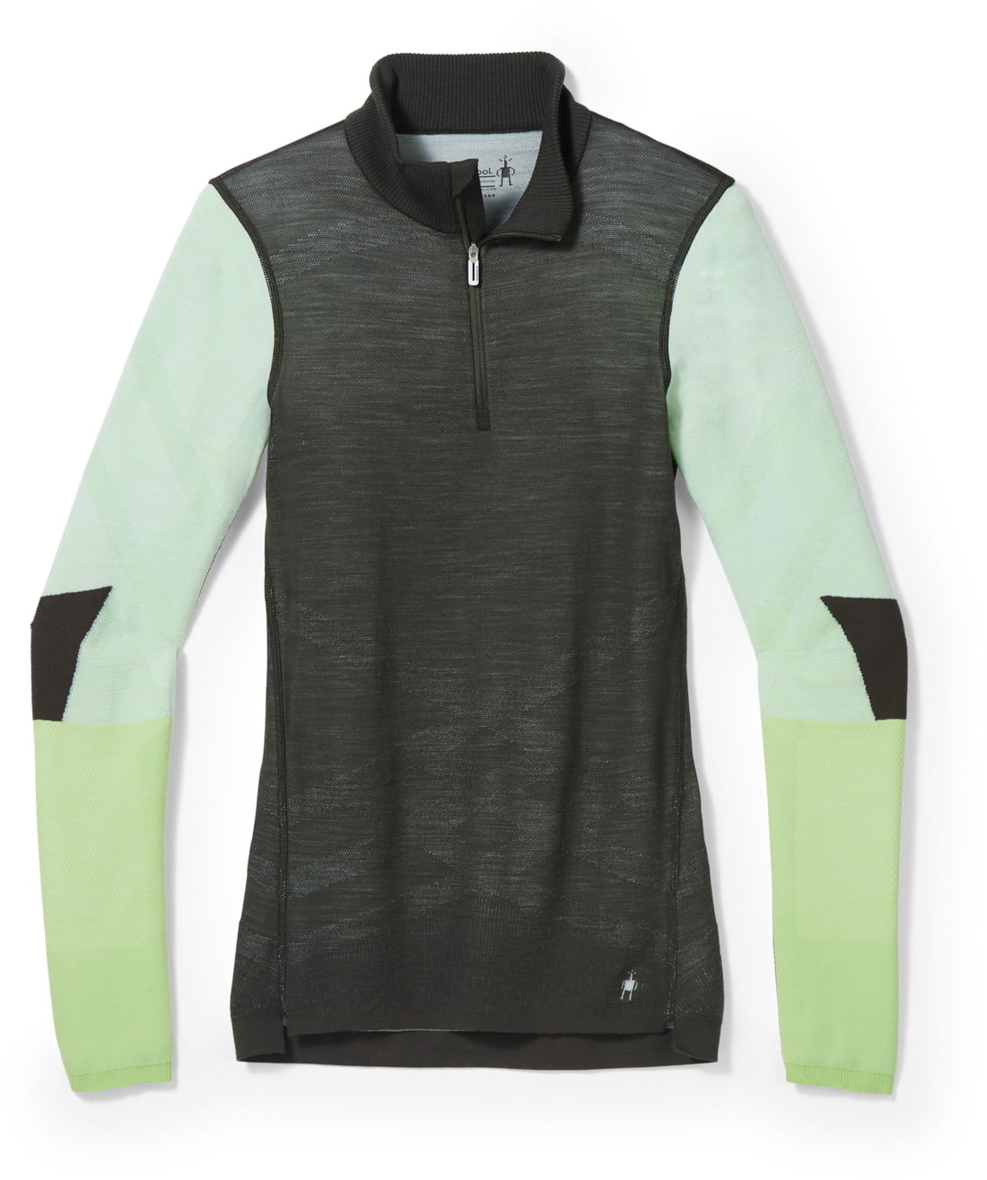 Smartwool Intraknit Thermal Merino Base Layer Colorblock 1/4 Zip ...