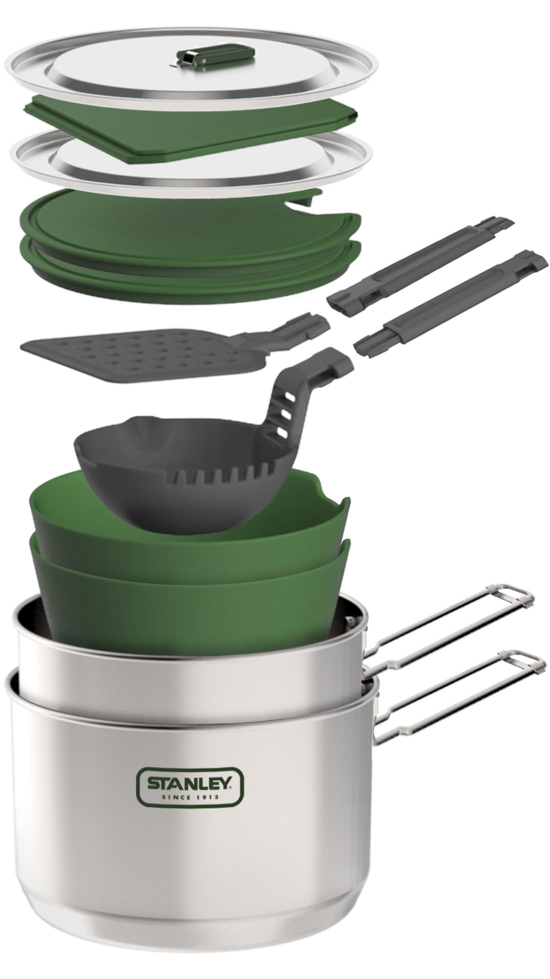 Stanley Tools Adventure Two Pot Prep + Cook Set-Stainless Steel — CampSaver