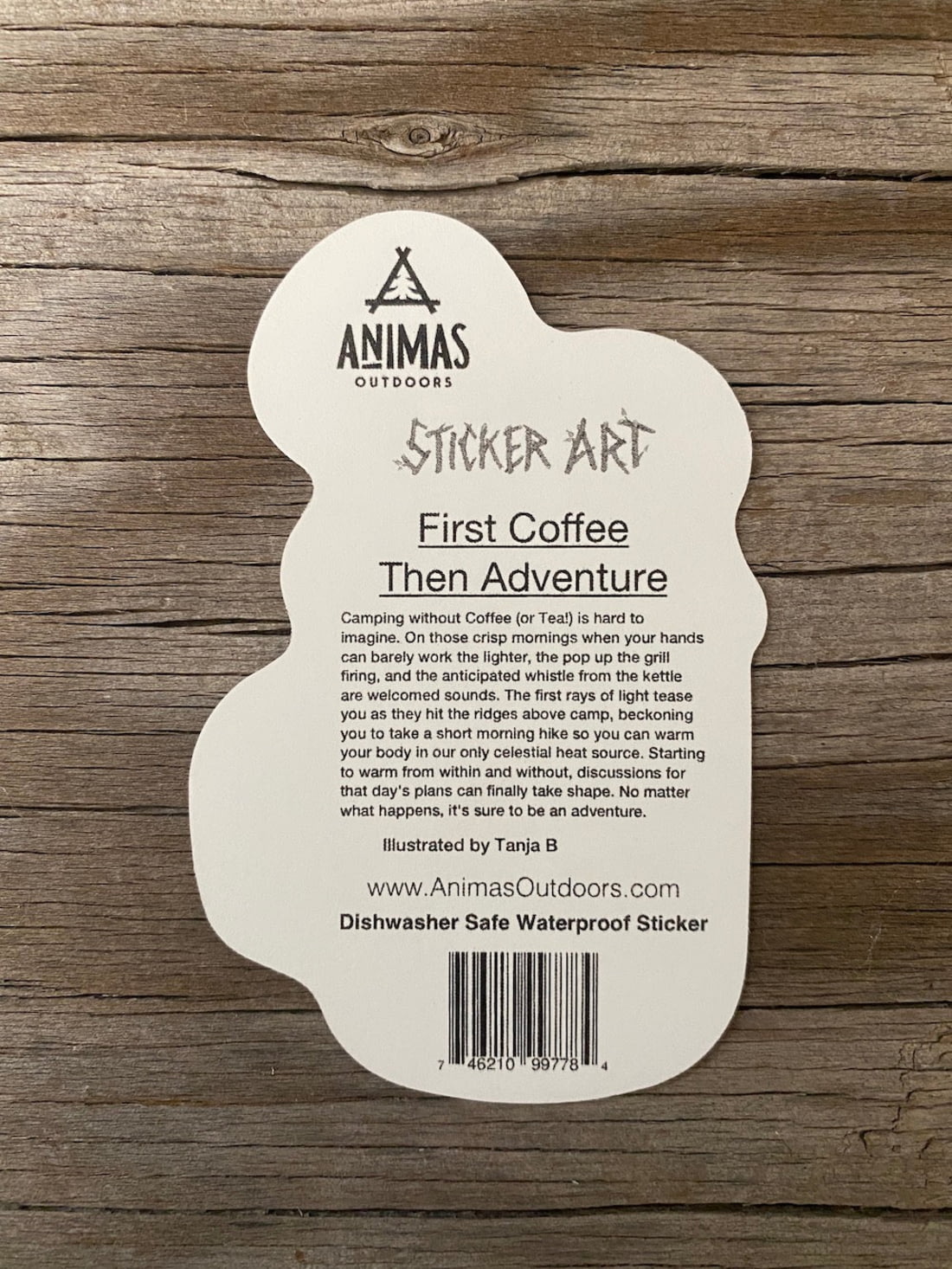 Sticker Art First Coffee Then Adventure Sticker COFFEE THEN ADVENTUR ...