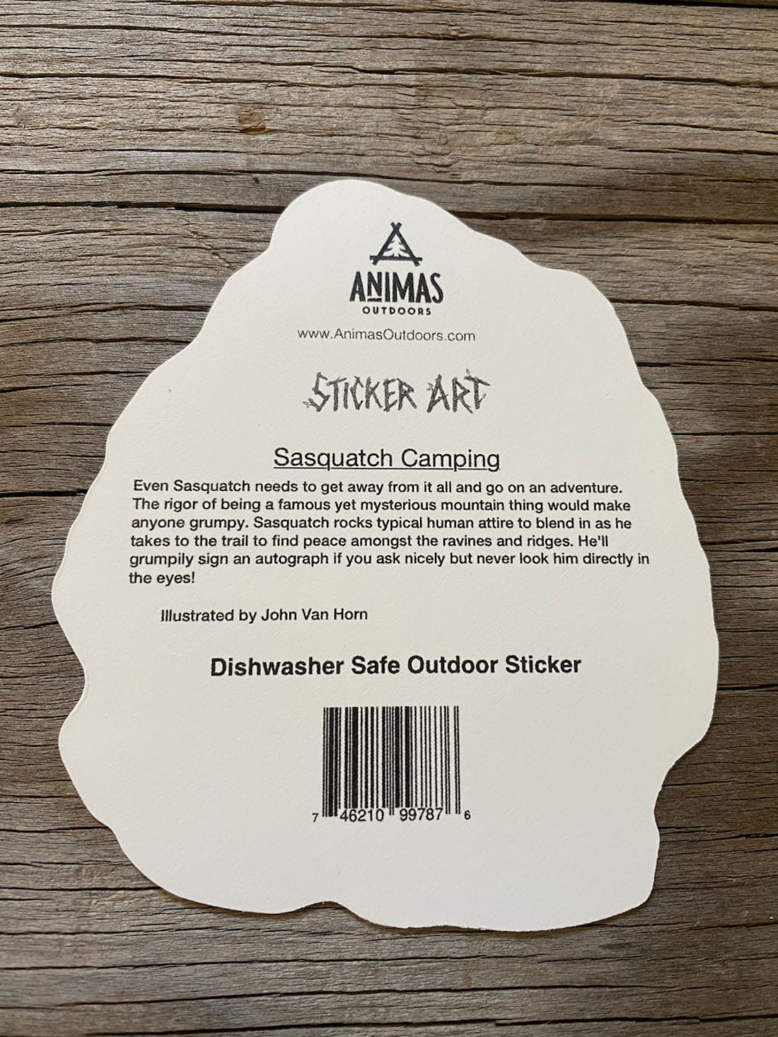 Sticker Art Sasquatch Camping Sticker SASQUATCH CAMPING — CampSaver