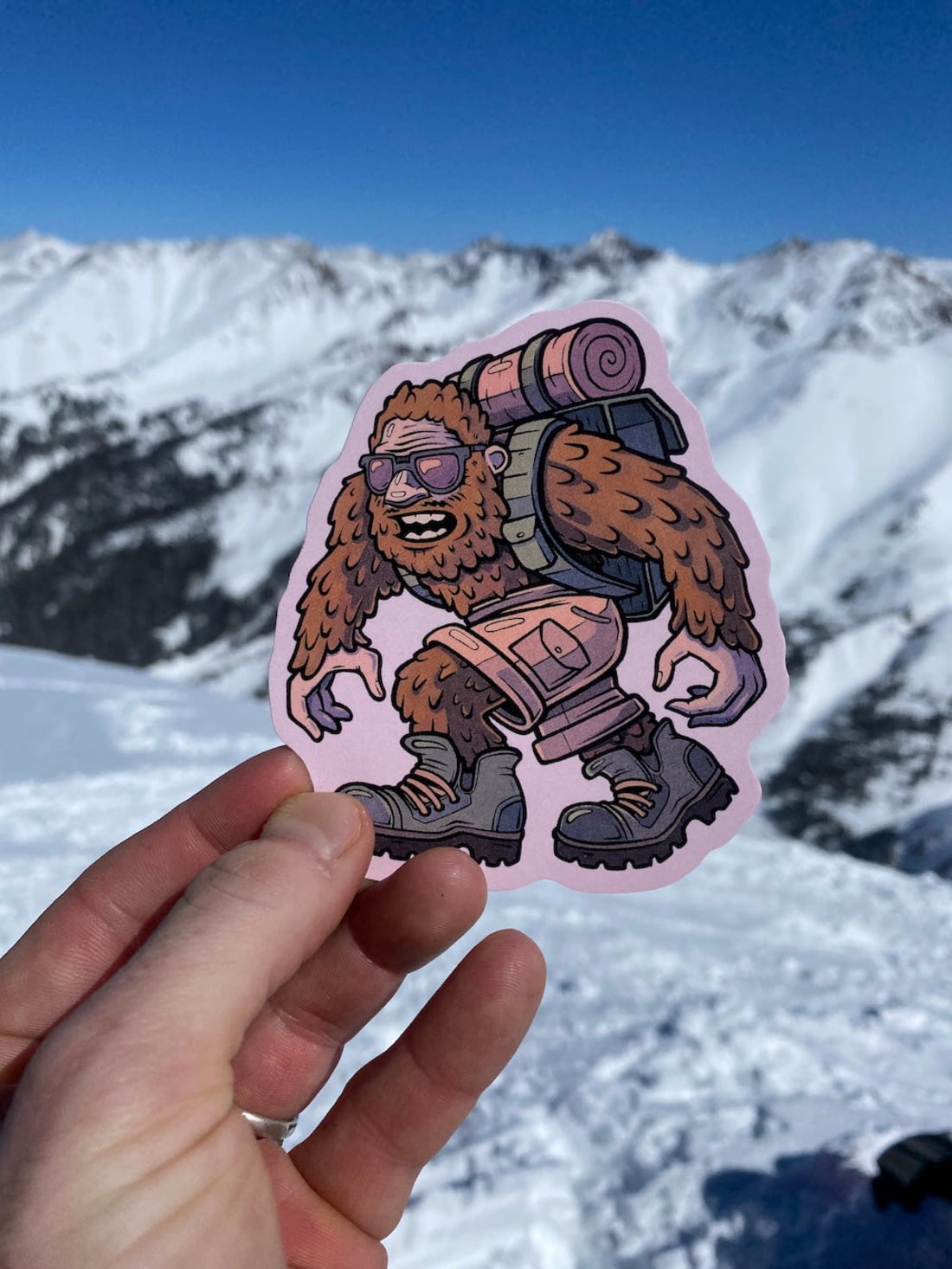 Sticker Art Sasquatch Camping Sticker SASQUATCH CAMPING — CampSaver