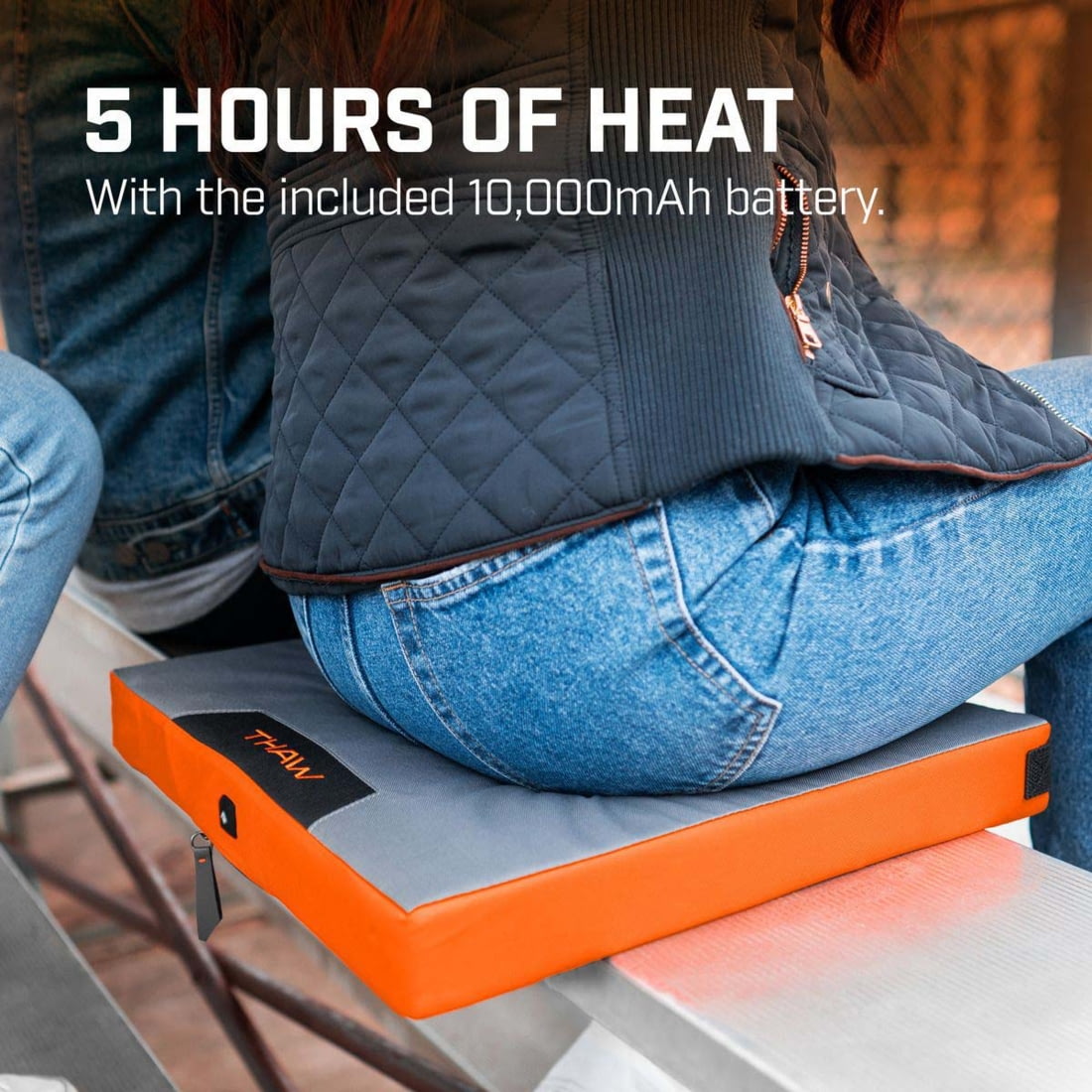 THAW Rechargeable Heated Seat Pad — CampSaver
