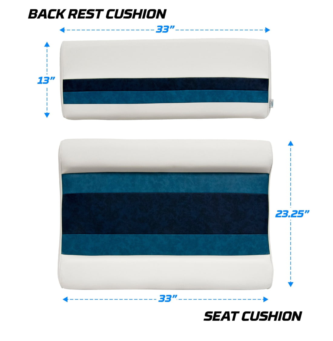 Wise Deluxe Pontoon Flip-Flop Seat Cushions Only — CampSaver