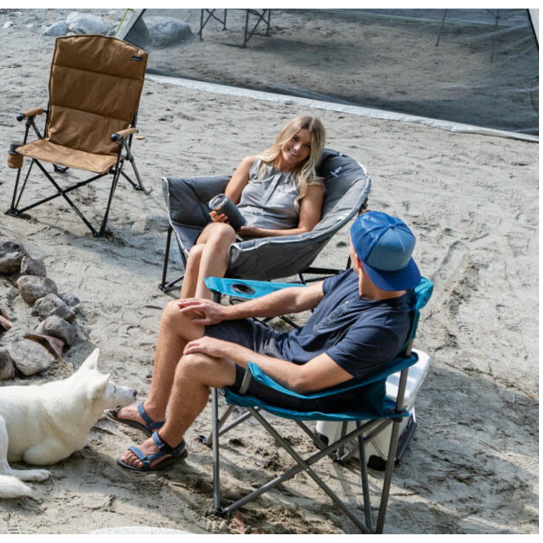 Woods Strathcona Fully Padded Folding Camping Bucket Chair — CampSaver